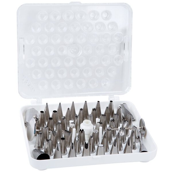 Ateco Piping Tip Decorating Set (55 Piece) for Desserts