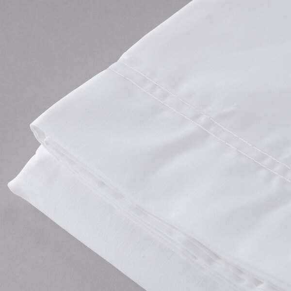 Oxford T300 Super Deluxe 108" x 115" King Size White Cotton / Polyester ...
