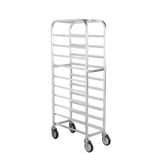 Winholt AL-1010 End Load Aluminum Platter Cart - Ten 10" Trays