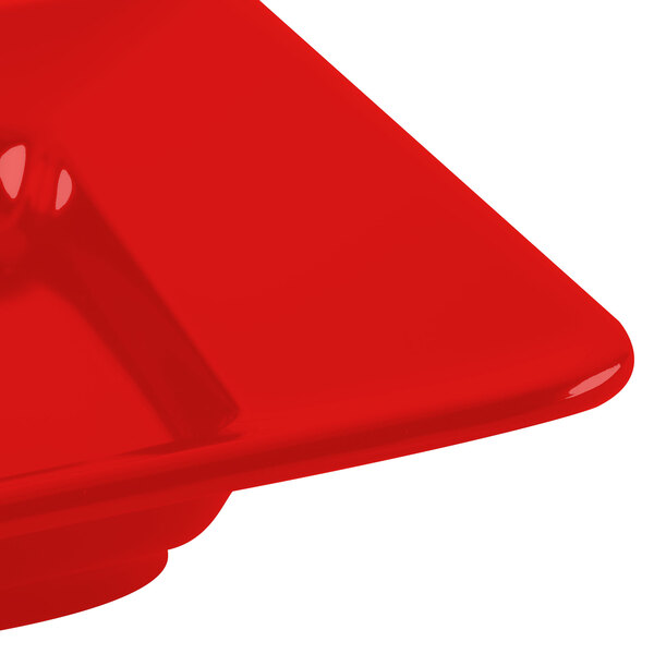 GET ML-11-RSP Red Sensation 12" x 10" Rectangular Deep Plate - 12/Case
