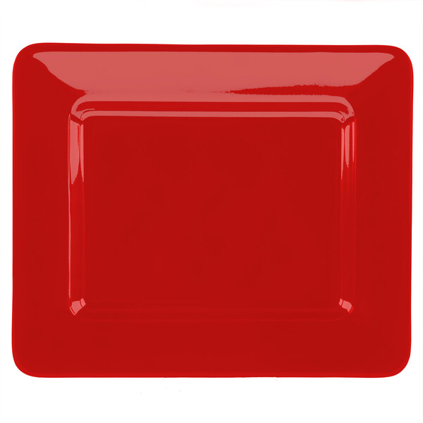 GET ML-11-RSP Red Sensation 12" x 10" Rectangular Deep Plate - 12/Case