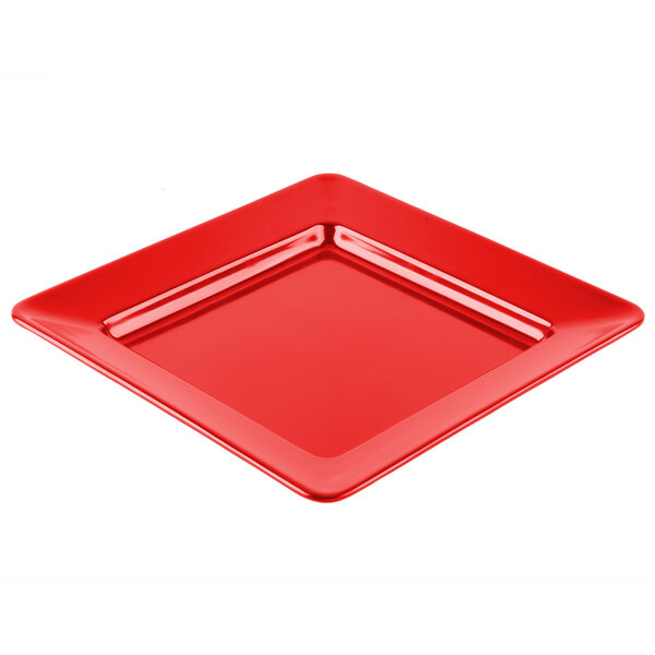 GET ML-12-RSP Red Sensation 12" x 12" Square Deep Plate - 12/Case
