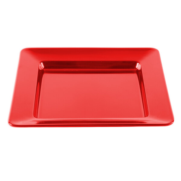 GET ML-12-RSP Red Sensation 12" x 12" Square Deep Plate - 12/Case