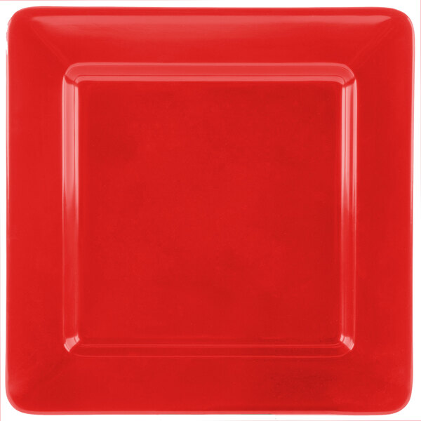 GET ML-12-RSP Red Sensation 12" x 12" Square Deep Plate - 12/Case
