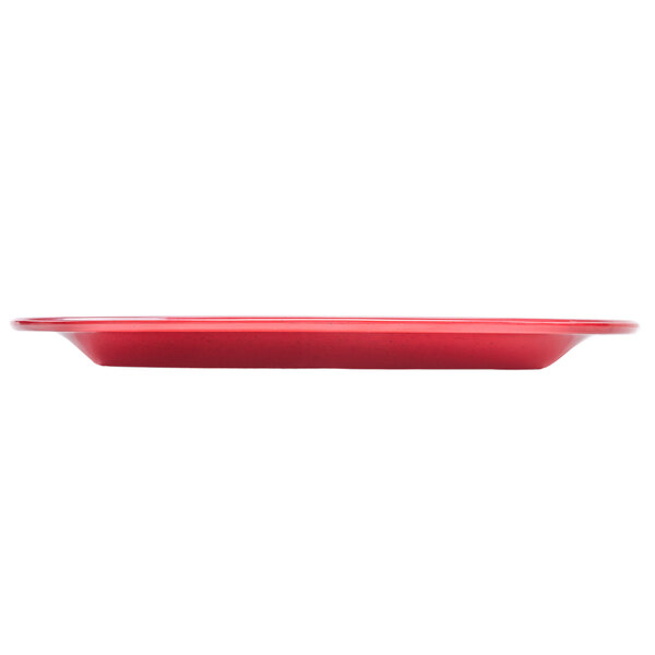 GET OP-950-RSP Red Sensation 9 3/4" x 7 1/4" Oval Platter - 24/Case