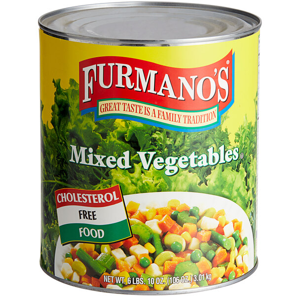 Furmano's Canned Mixed Vegetables 6 - #10 Cans per Case