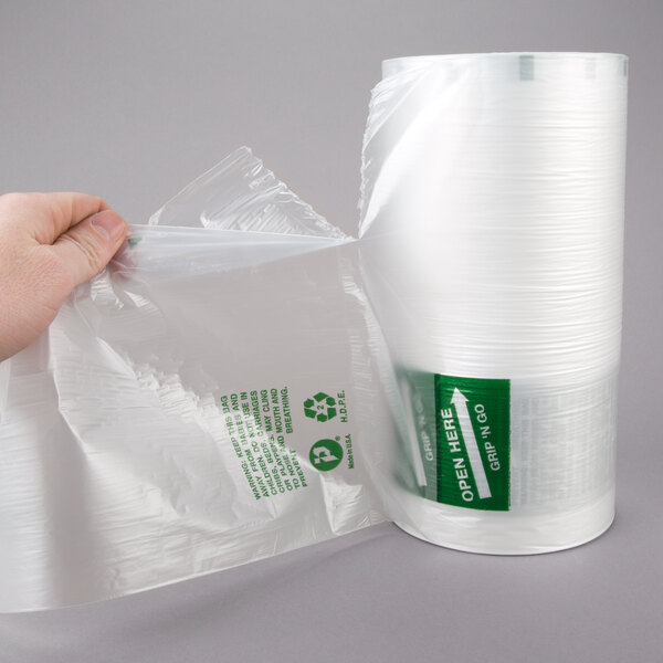 Inteplast Group PHNONP15NS 10" x 15" Plastic Side Print Produce Bag on ...