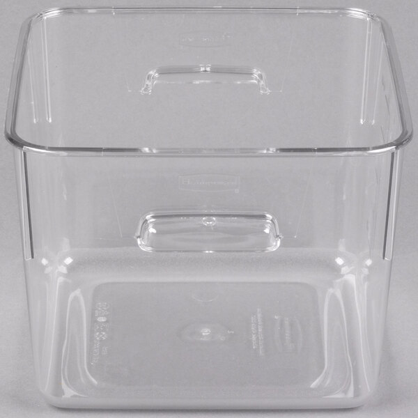 Rubbermaid 6 Qt. Clear Square Polycarbonate Food Storage Container
