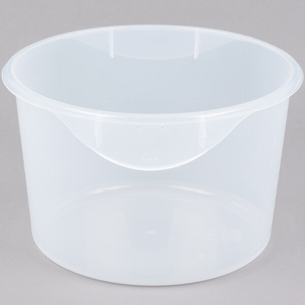 Rubbermaid 12 Qt. Translucent Round Polypropylene Food Storage Container