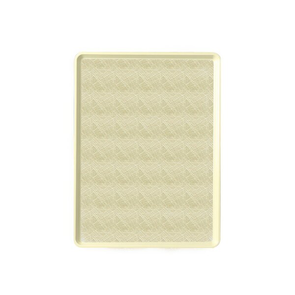 Cambro 1418D214 14" x 18" Abstract Tan Dietary Tray - 12/Case