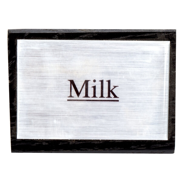American Metalcraft SIGNM8 Wood "Milk" Sign
