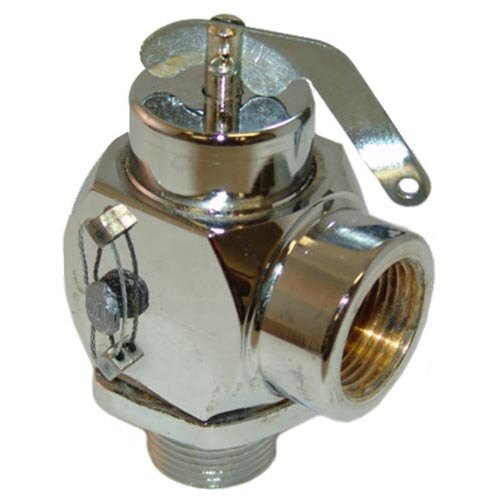 Groen 5587 Equivalent 50 PSI Chrome Steam Safety Relief Valve - 3/4 ...
