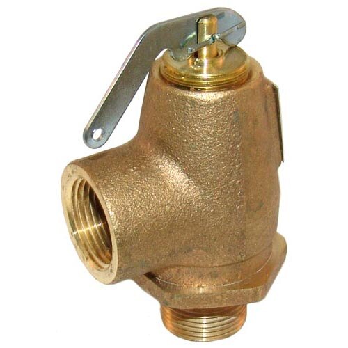 AllPoints 561349 50 PSI Brass Steam Safety Relief Valve - 3/4" NPT, 805 ...