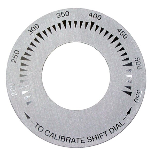 Keating 58038 Equivalent 3" Griddle Dial Plate (200-550)