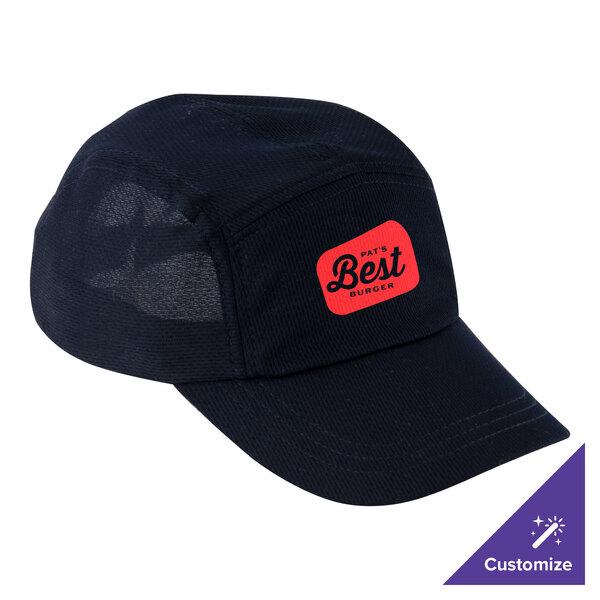 Headsweats Navy Blue Customizable 5-Panel Cap with Eventure Fabric and ...