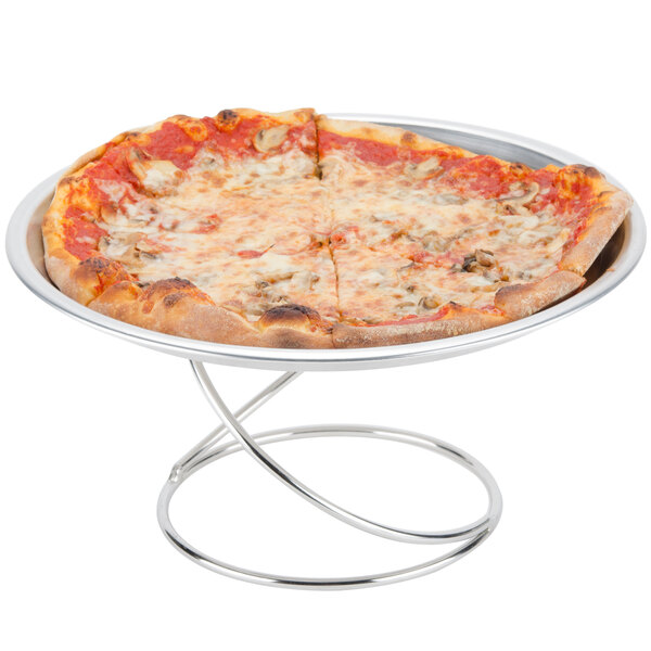 American Metalcraft SSUS1 7" x 7" Contempo Stainless Steel Swirl Pizza ...