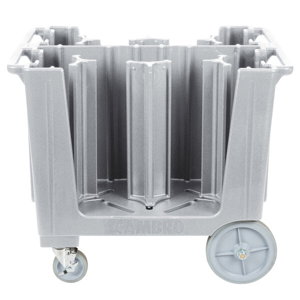 Cambro ADCS480 S Series Adjustable Speckled Gray Dish Caddy with Vinyl ...