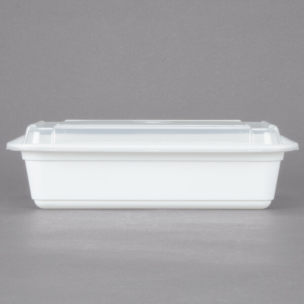 Pactiv Newspring NC888 38 oz. White 6" x 8 1/2" x 2" VERSAtainer ...