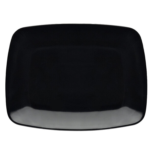 Elite Global Solutions D97RC Radius 9 1/8" x 7 1/8" Black Rectangular ...