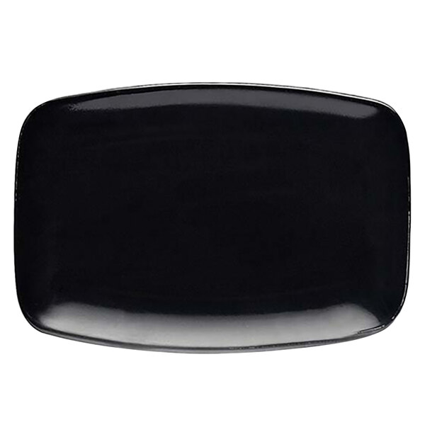 Elite Global Solutions D85RC Radius 8 1/4" x 5 3/4" Black Rectangular ...
