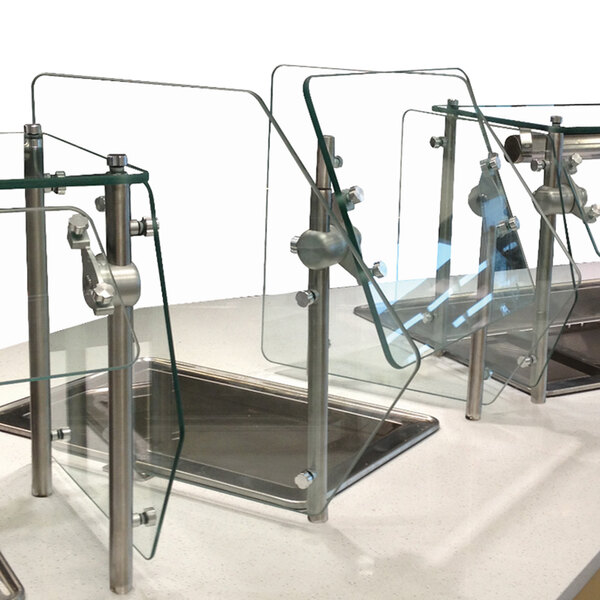 Advance Tabco Sleek Shield GS-36 Self Service Food Shield - 21 7/8" x ...