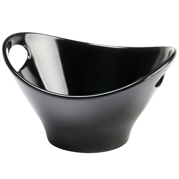 Elite Global Solutions M99OVH Bilbao Black 1.75 Qt. Small Oval Bowl ...