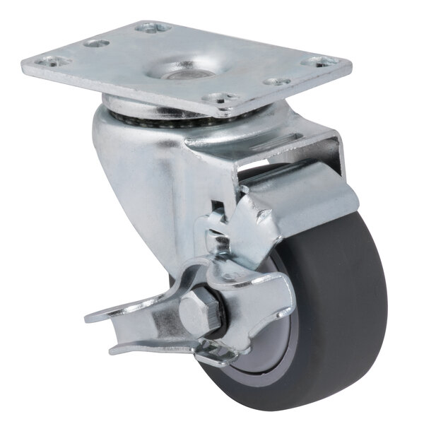 Cambro 60040 3" Replacement Swivel Caster with Brake for Service Carts ...