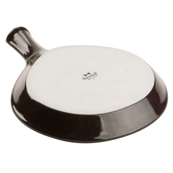Tuxton BAP-130 28.5 oz. Caramel China Fry Pan Server - 6/Case