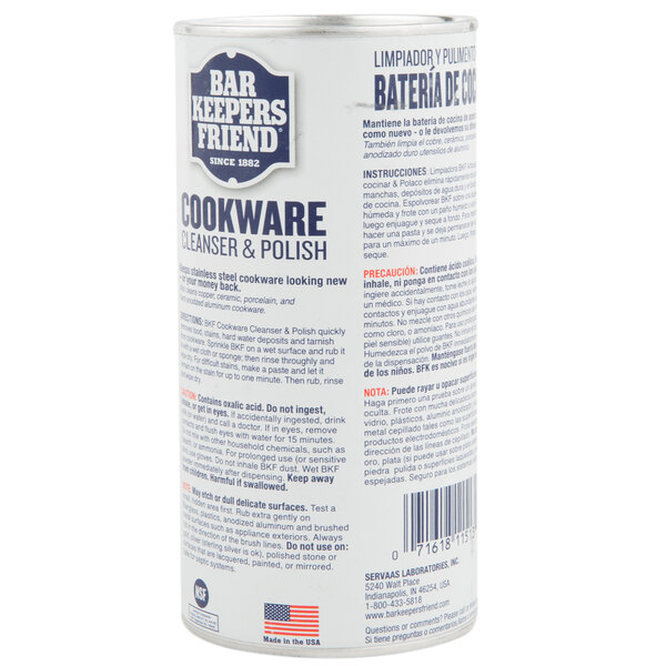 Bar Keepers Friend 11513 12 oz. Cookware Cleansing & Polishing Powder