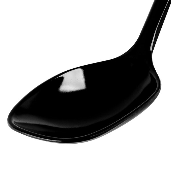 Elite Global Solutions MSP12B Black 12" Spoon, 2 oz.