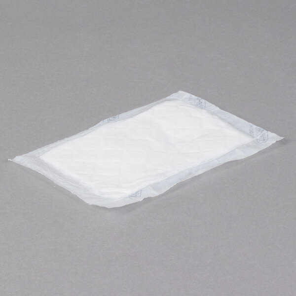 White 5" x 7" Absorbent Meat, Fish, and Poultry Pad 75 Grams - 1000/Case