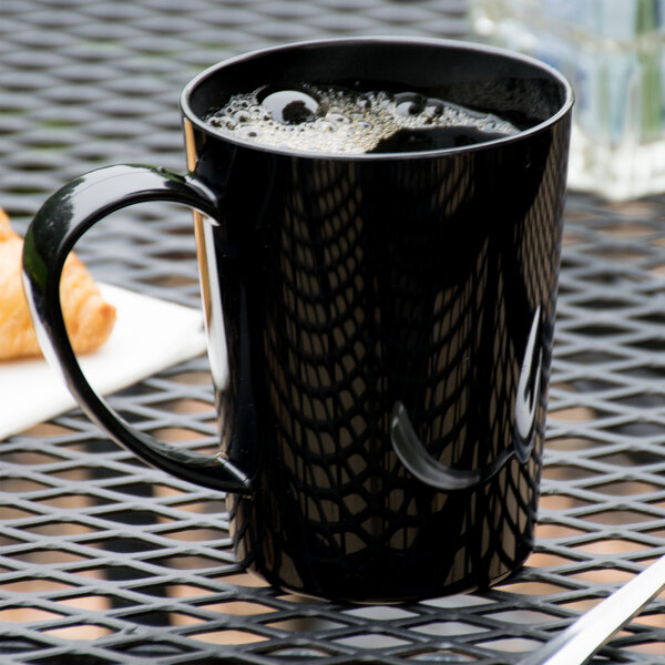 Carlisle 4306803 12 oz. Black Tritan™ Mug - 12/Case