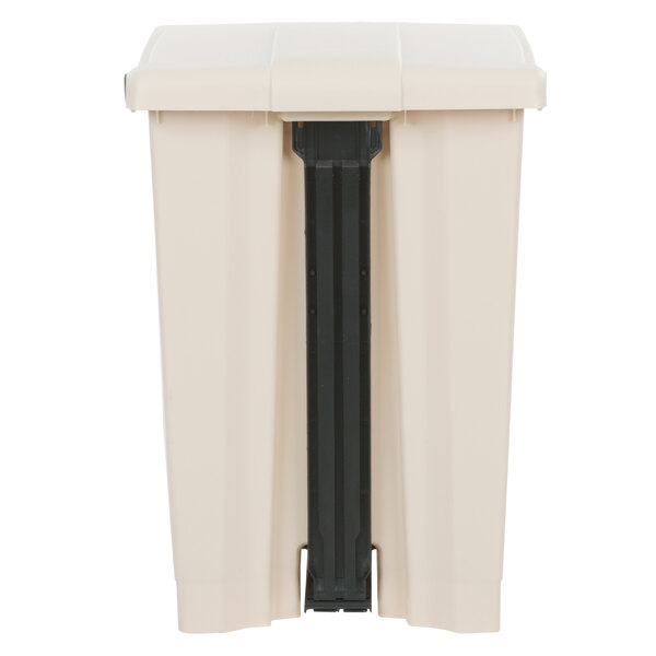 Rubbermaid FG614400BEIG Beige Rectangular Plastic Step-On Container 48 ...