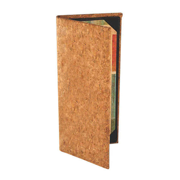 Menu Solutions CO620B-NC 5 1/2" x 11" Customizable Natural Cork 2 View ...