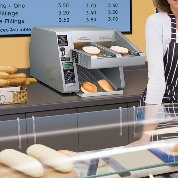 Hatco ITQ-1750-2C Intelligent Toast-Qwik Dual Conveyor Toaster with 2 1 ...