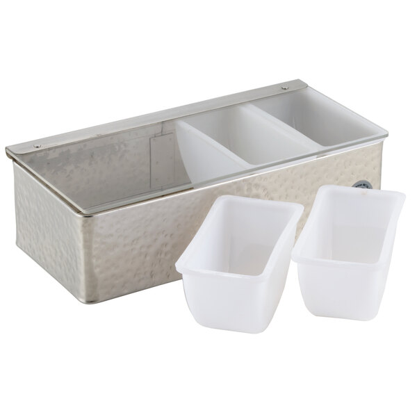 American Metalcraft HMCD4 4-Compartment Hammered Stainless Steel ...