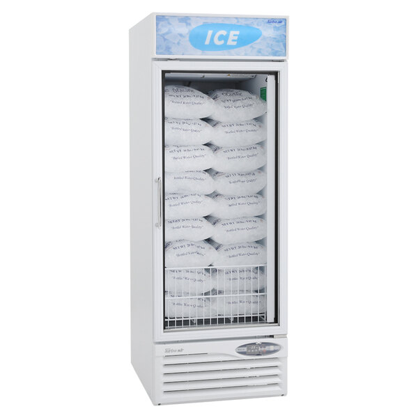 Turbo Air TGIM-23W-N 27" White Glass Door Ice Merchandiser