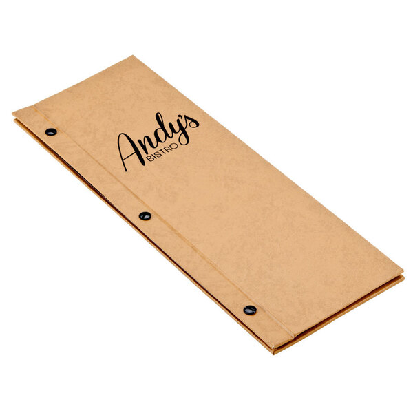 Menu Solutions CHI25B 5 1/2" x 11" Customizable Chicago Screw-Post Menu ...