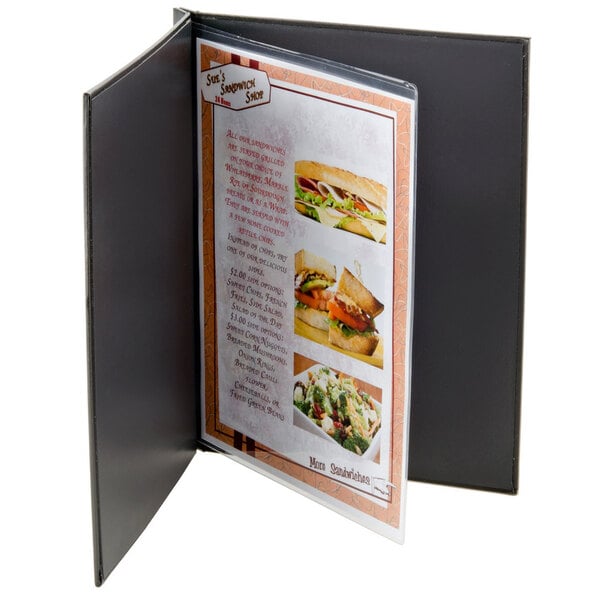 Menu Solutions CHI25C 8 1/2" x 11" Customizable Chicago Screw-Post Menu ...