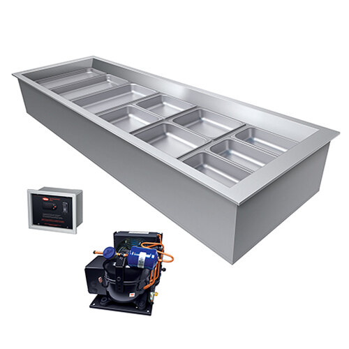 Hatco CWBR-3 Three Pan Refrigerated Drop In Cold Food Well with Drain ...