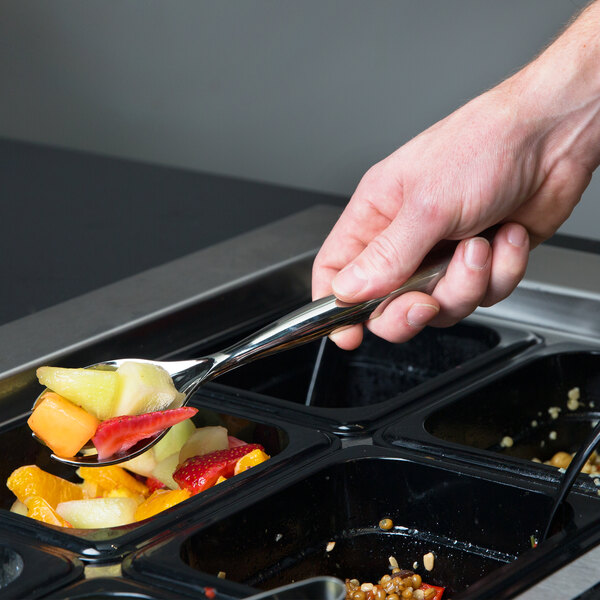 Sabert UM72F 10" Disposable Silver Plastic Serving Fork - 72/Case