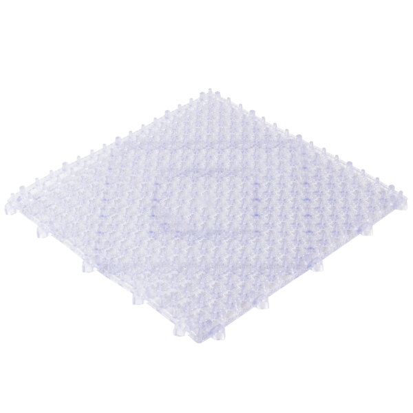 San Jamar VM5280CL-12 Versa-Mat® 12" x 12" Clear Interlocking Bar ...