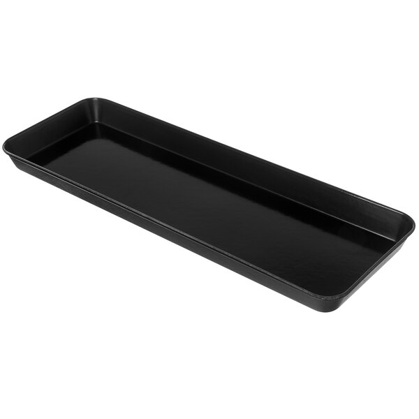 Carlisle 10302FG309 10 1/2" x 30" x 2" Black Fiberglass Market Tray ...