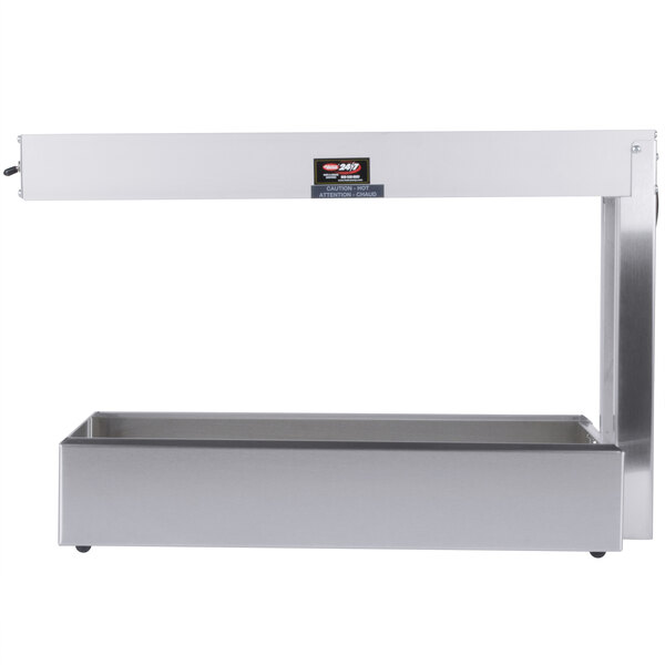 Hatco GRFF Glo-Ray 12 3/4" x 24" Glossy Gray Portable French Fry Warmer ...