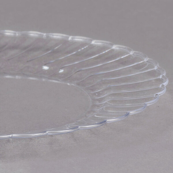 WNA Comet CW75180 Classicware 7 1/2" Clear Plastic Plate - 18/Pack