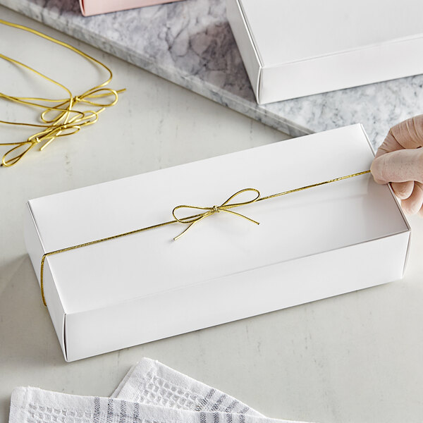 Large 19" Gold Candy Box Ribbon - 50/Pack