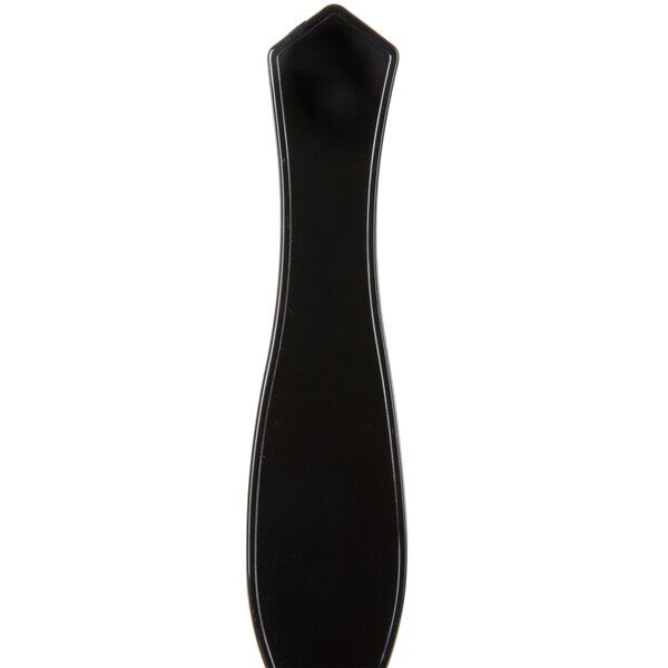 Fineline Platter Pleasers 3318-BK 8 1/4" Disposable Black Plastic ...