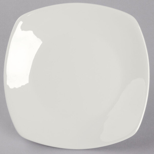 Tuxton BEH-105J 26 oz. Eggshell Coupe Square China Pasta Plate - 12/Case