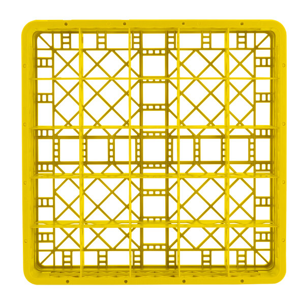 Vollrath TR6BBBBA Traex® Full-Size Yellow 25-Compartment 11" Glass Rack ...