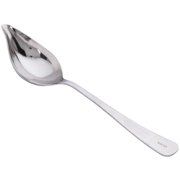 Mercer Culinary M35142 1 oz. Saucier Spoon with Tapered Spout